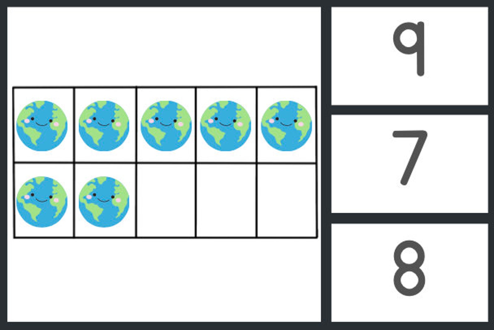 First Grade Math Ten Frame Printable Math Worksheets Centers Task Cards ...
