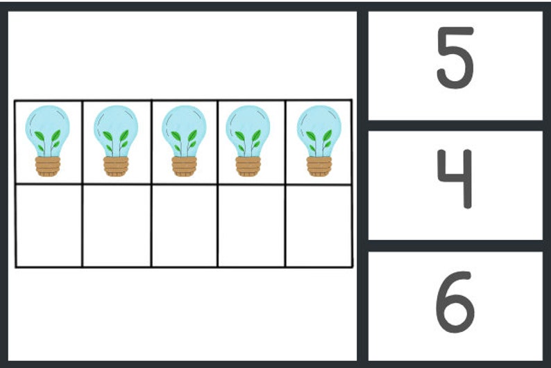 First Grade Math Ten Frame Printable Math Worksheets Centers Task Cards ...