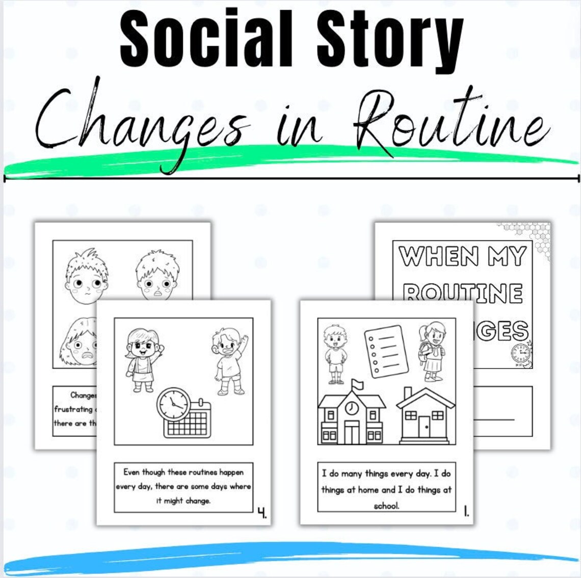 Behavior Management Social Story for Kids Student Behavior Visual ...