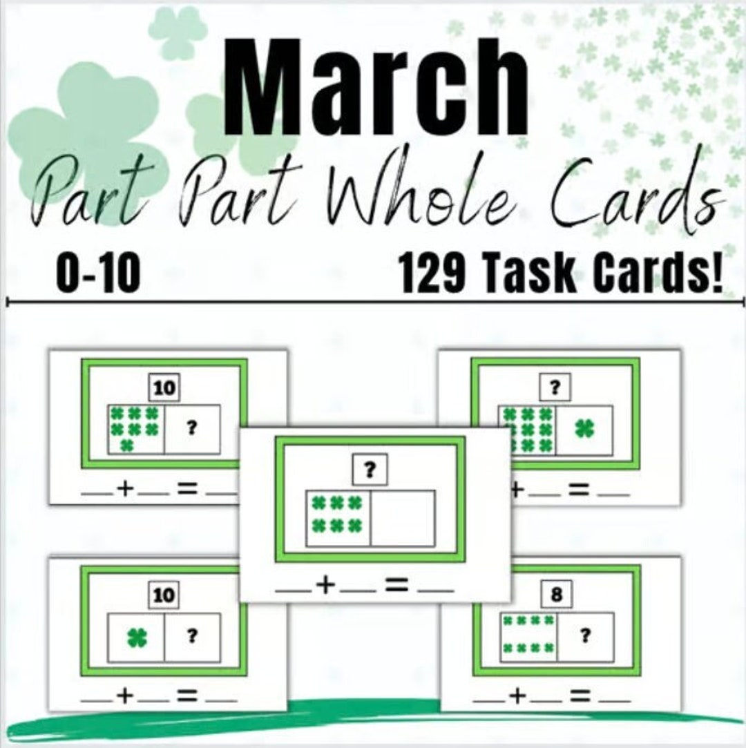 Math Worksheet Printable First Grade Math Center Task Cards Digital ...