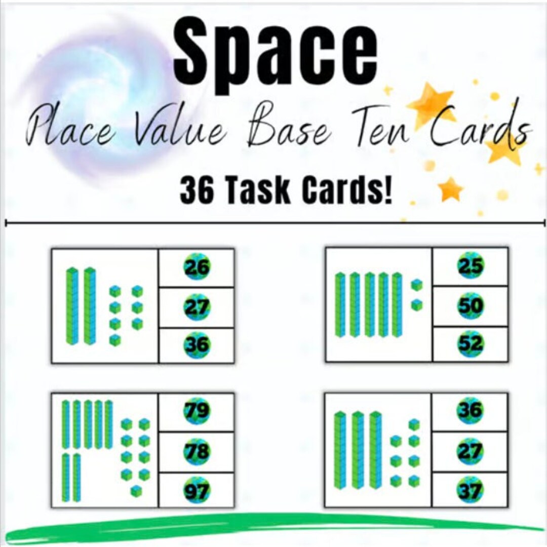 Place Value Printable First Grade Math Activity Printable Kindergarten ...