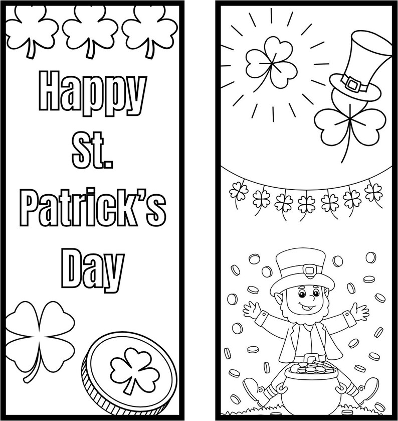 Coloring Pages Coloring Bookmarks St Patricks Day Coloring Pages ...