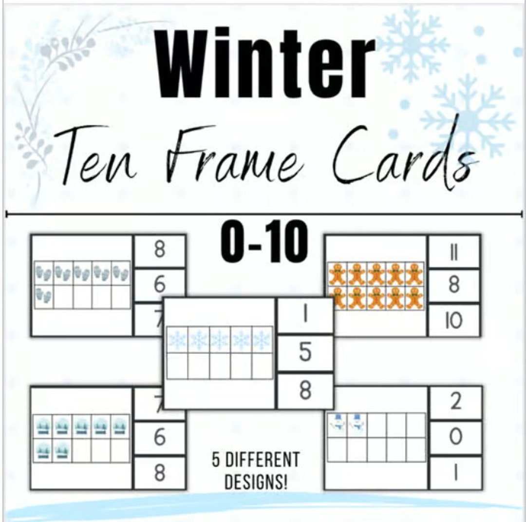 First Grade Math Sheets Ten Frame Printable Math Worksheets Centers ...