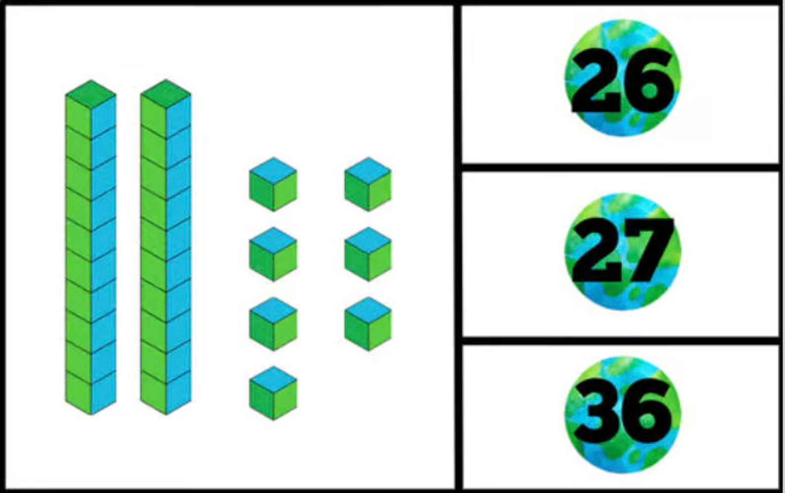 Place Value Printable First Grade Math Activity Printable Kindergarten ...