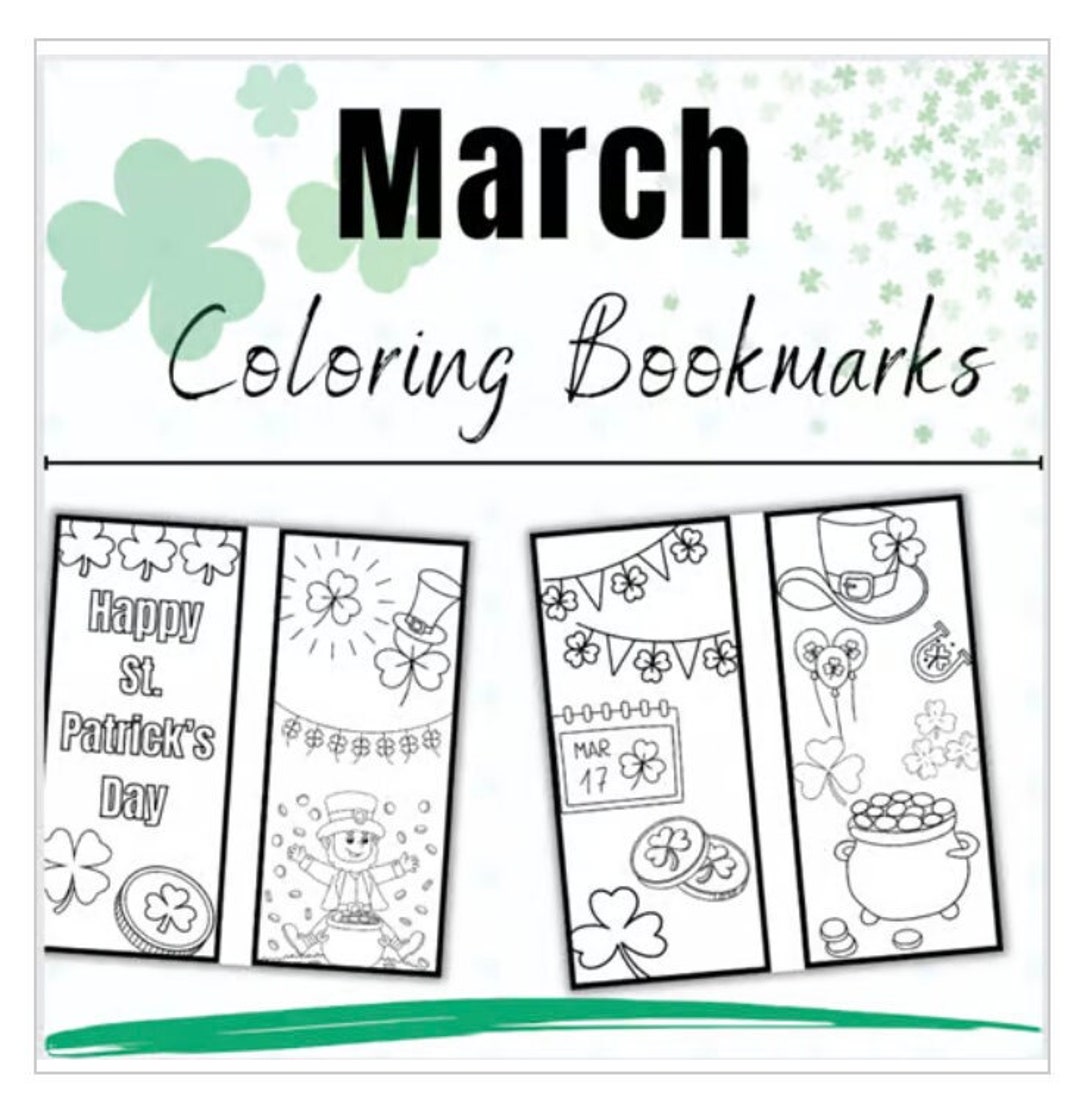 Coloring Pages Coloring Bookmarks St Patricks Day Coloring Pages ...