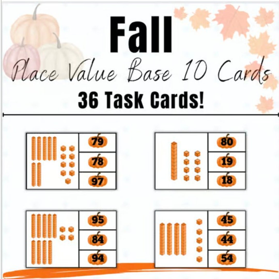 Place Value Printable First Grade Math Activity Printable Kindergarten ...