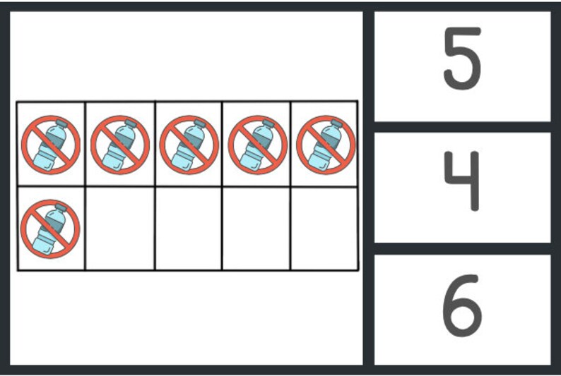 First Grade Math Ten Frame Printable Math Worksheets Centers Task Cards ...