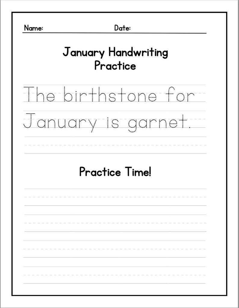 Handwriting Practice Sheet for Kids Handwriting Worksheet Handwriting ...