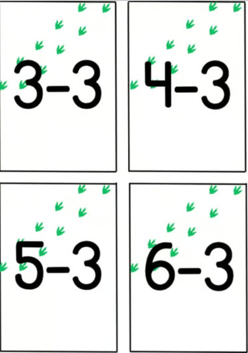 Subtraction Fact Practice Subtraction Printable Flashcards Activity for ...