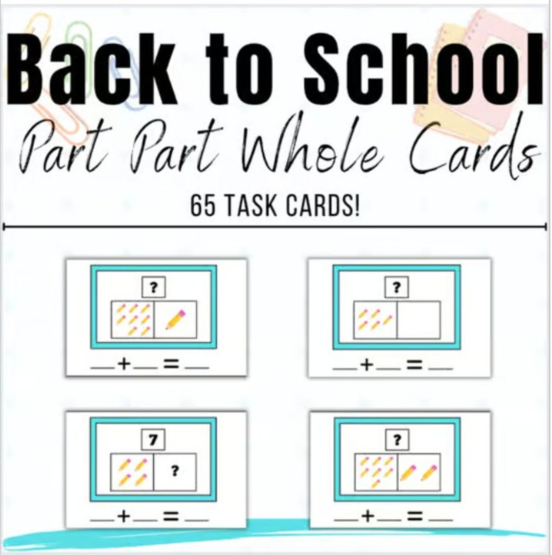 Math Worksheet Printable First Grade Math Center Task Cards Digital ...
