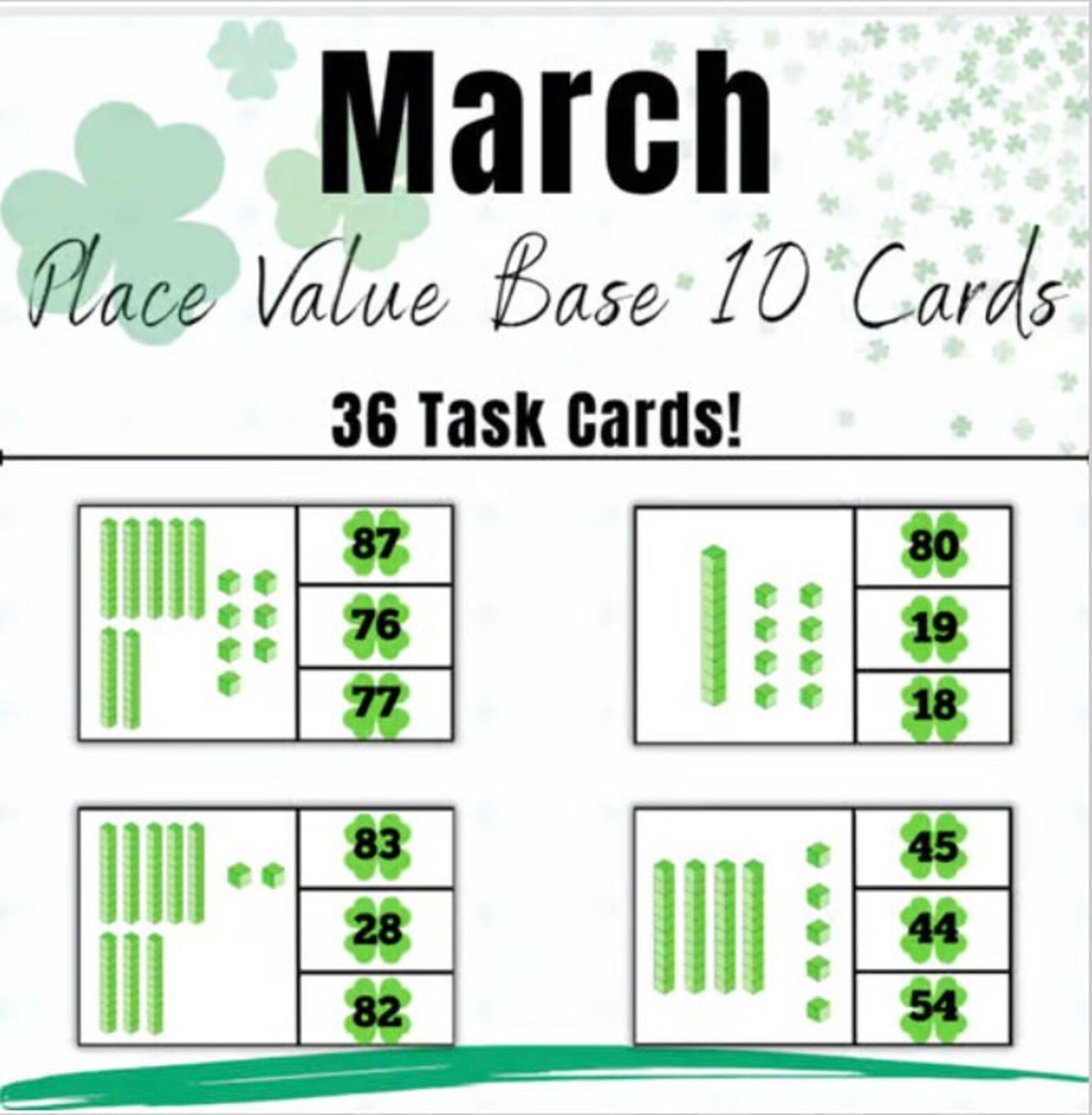 Place Value Printable First Grade Math Activity Printable Kindergarten ...