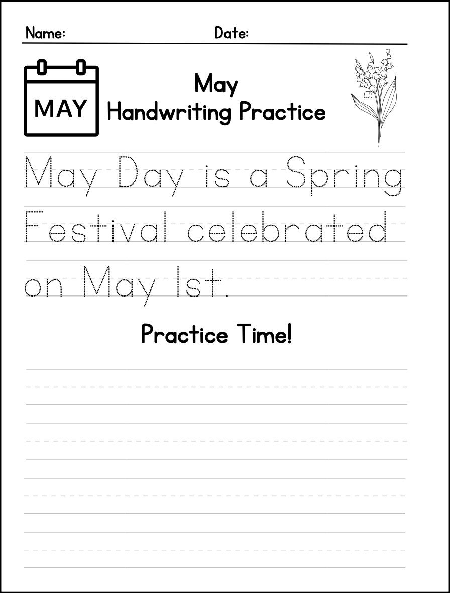 Handwriting Practice Sheet for Kids Handwriting Worksheet Handwriting ...