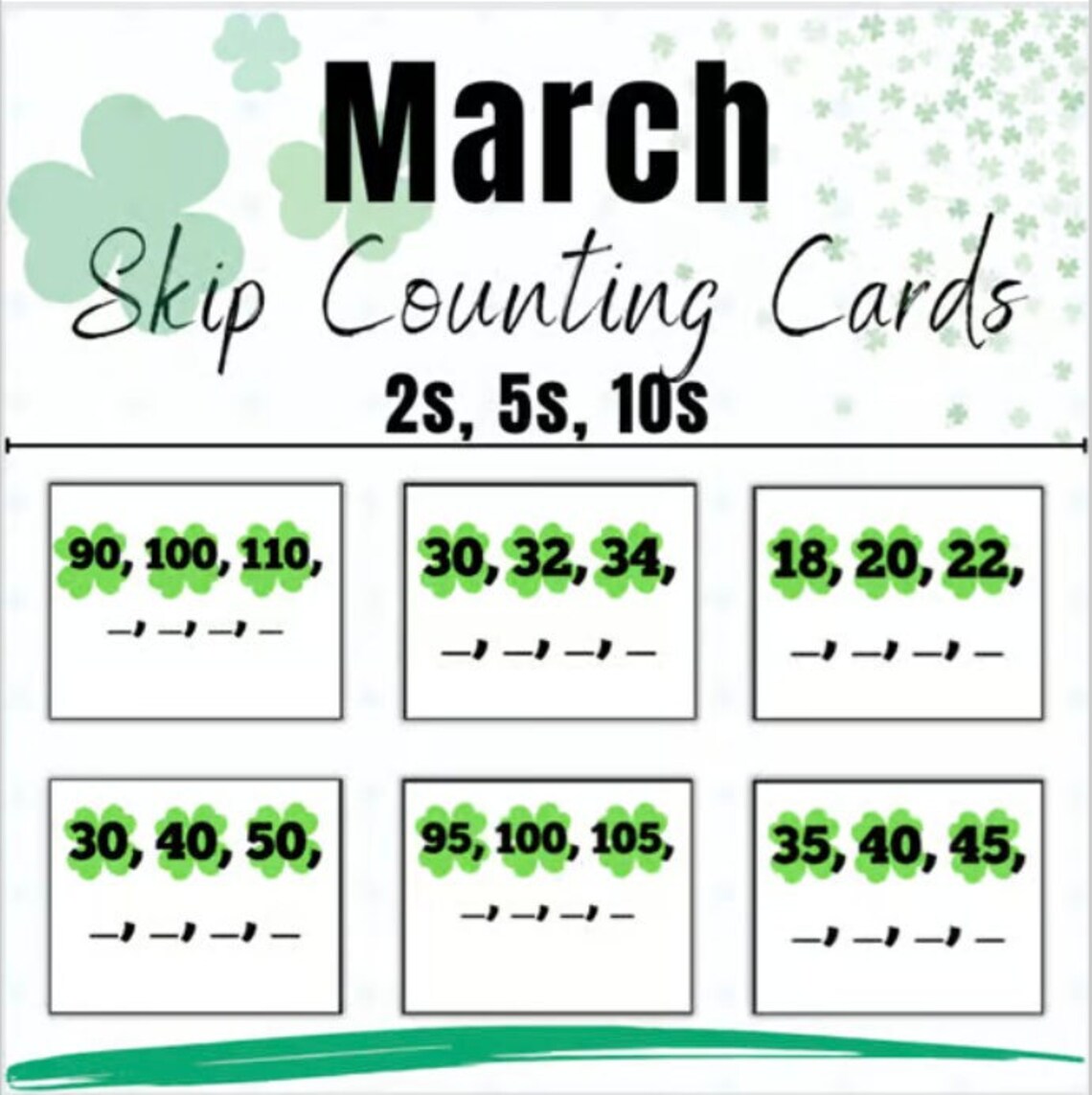 Math Worksheets First Grade Math Printable Worksheet Math Center Skip ...