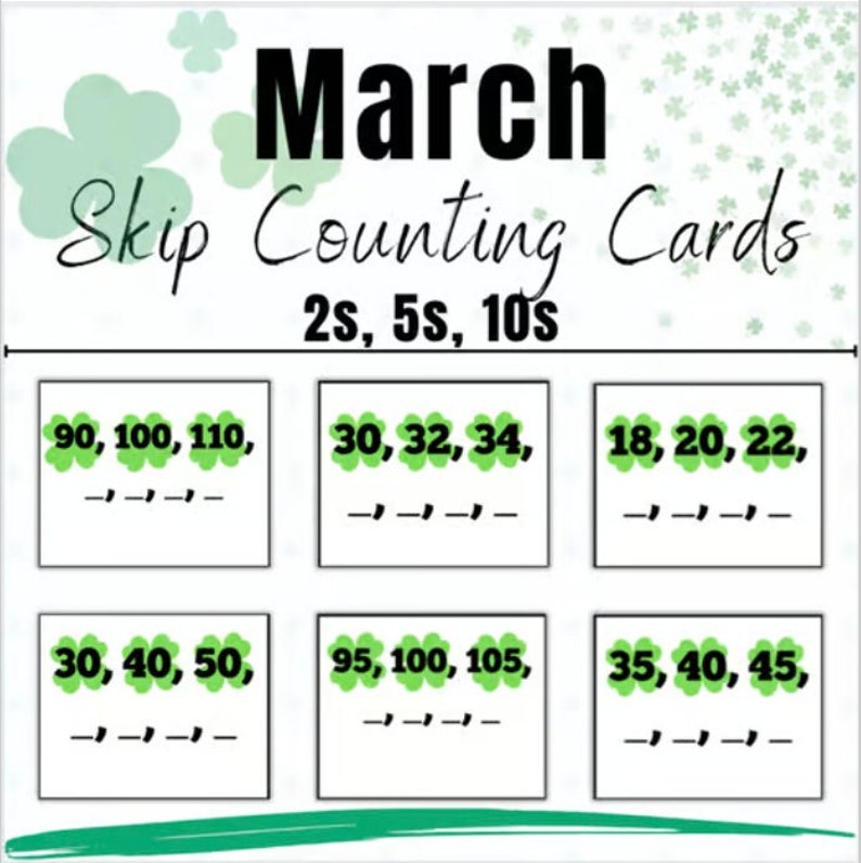 Math Worksheets First Grade Math Printable Worksheet Math Center Skip ...