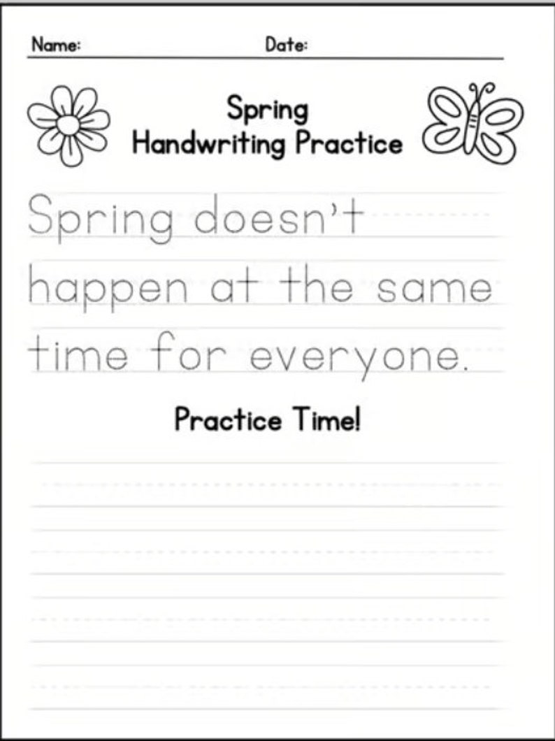 Handwriting Practice Sheet for Kids Handwriting Worksheet Handwriting ...