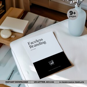 Faceless Branding Guide Template, Brand Style Guide, Small Business ...