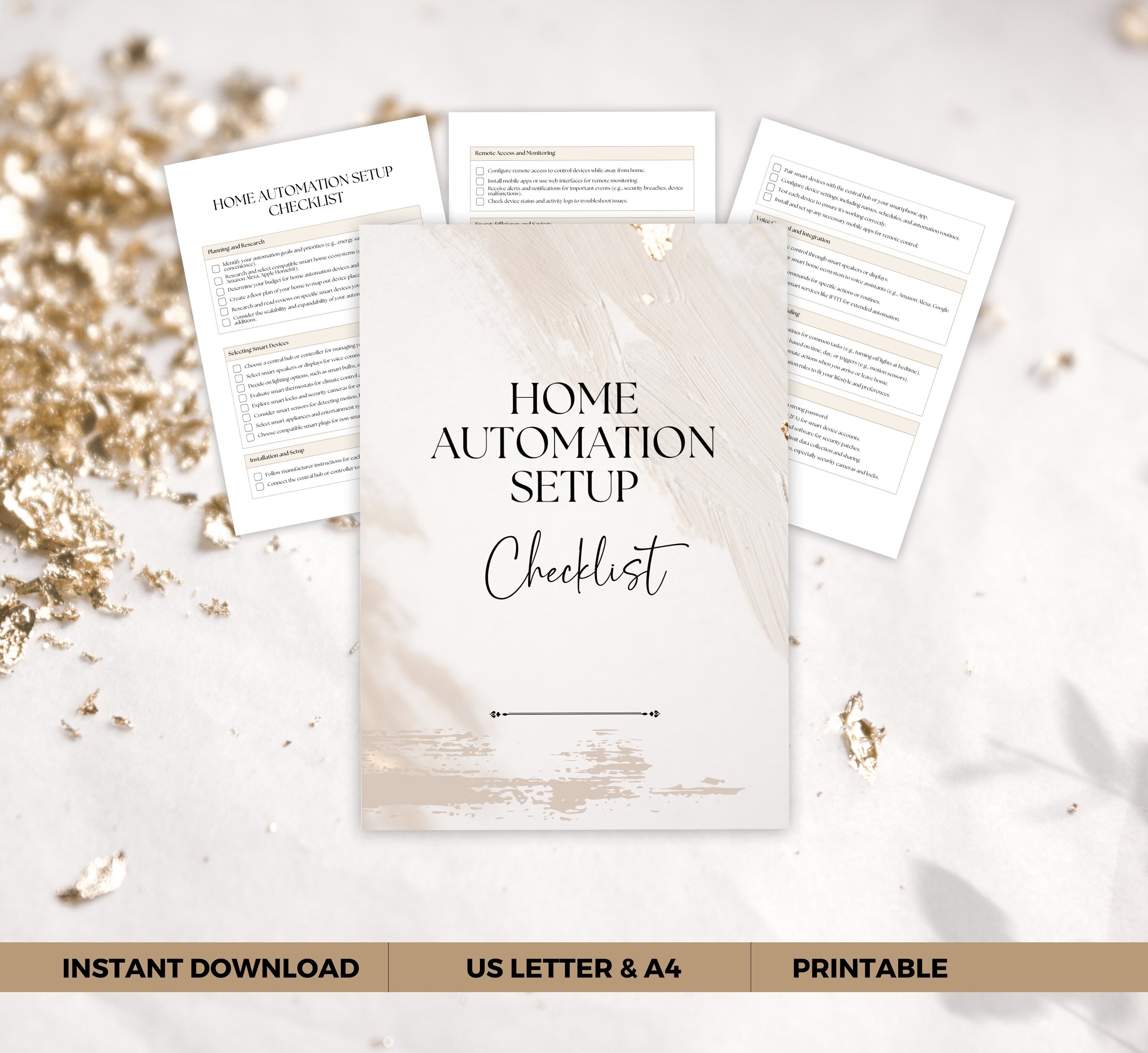 Home Automation Setup Checklist, Family House Security Checklist, Smart ...