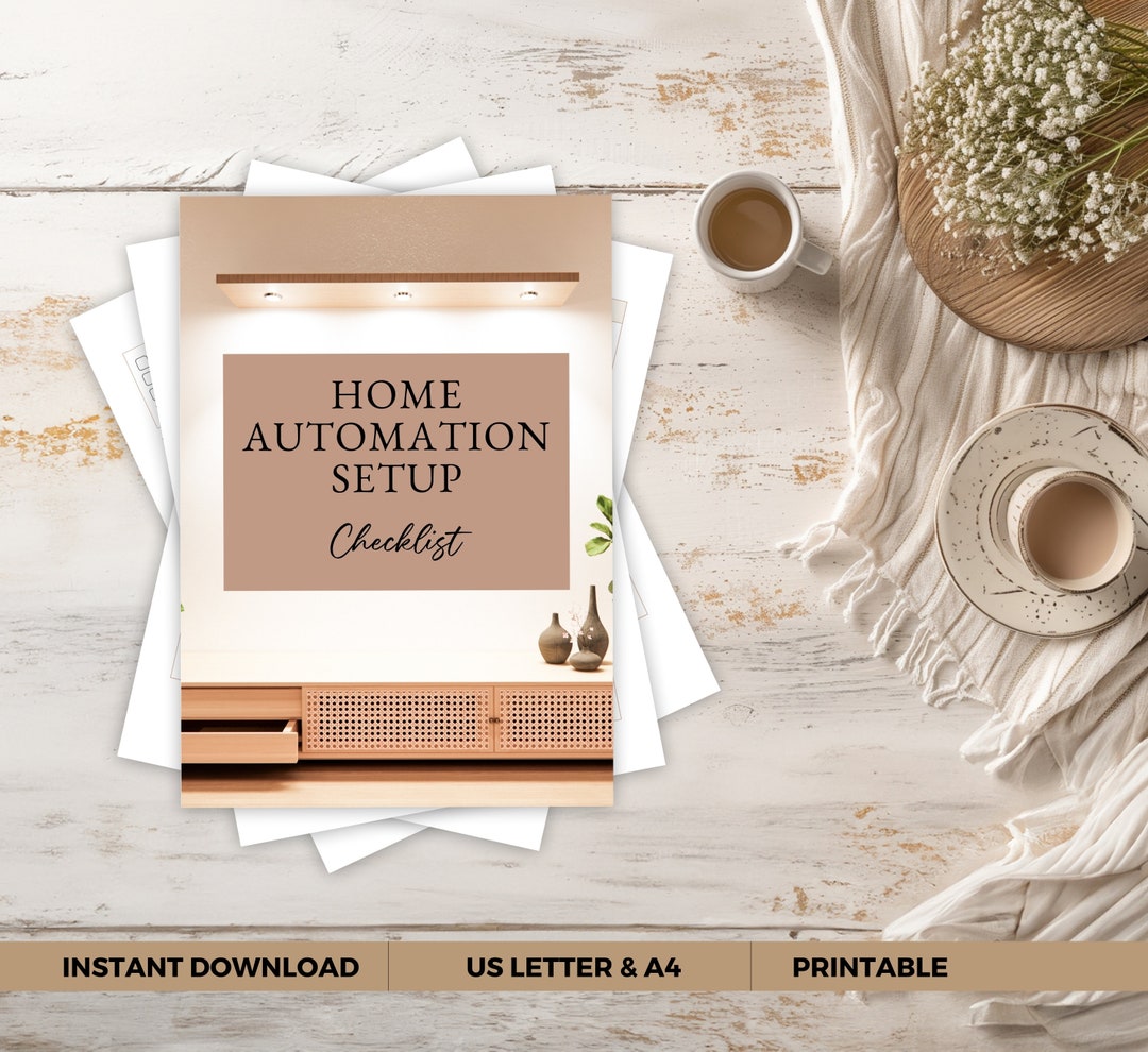 Home Automation Setup Checklist, Family House Security Checklist, Smart ...