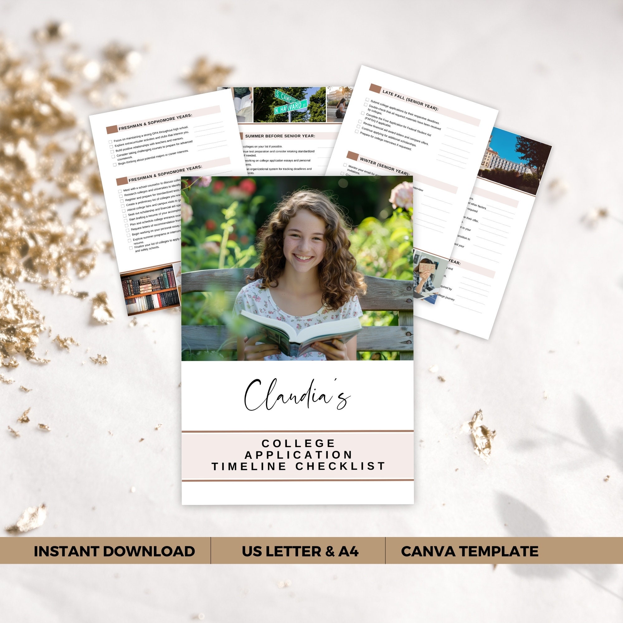 College Application Timeline Checklist Template, Teen Visual ...