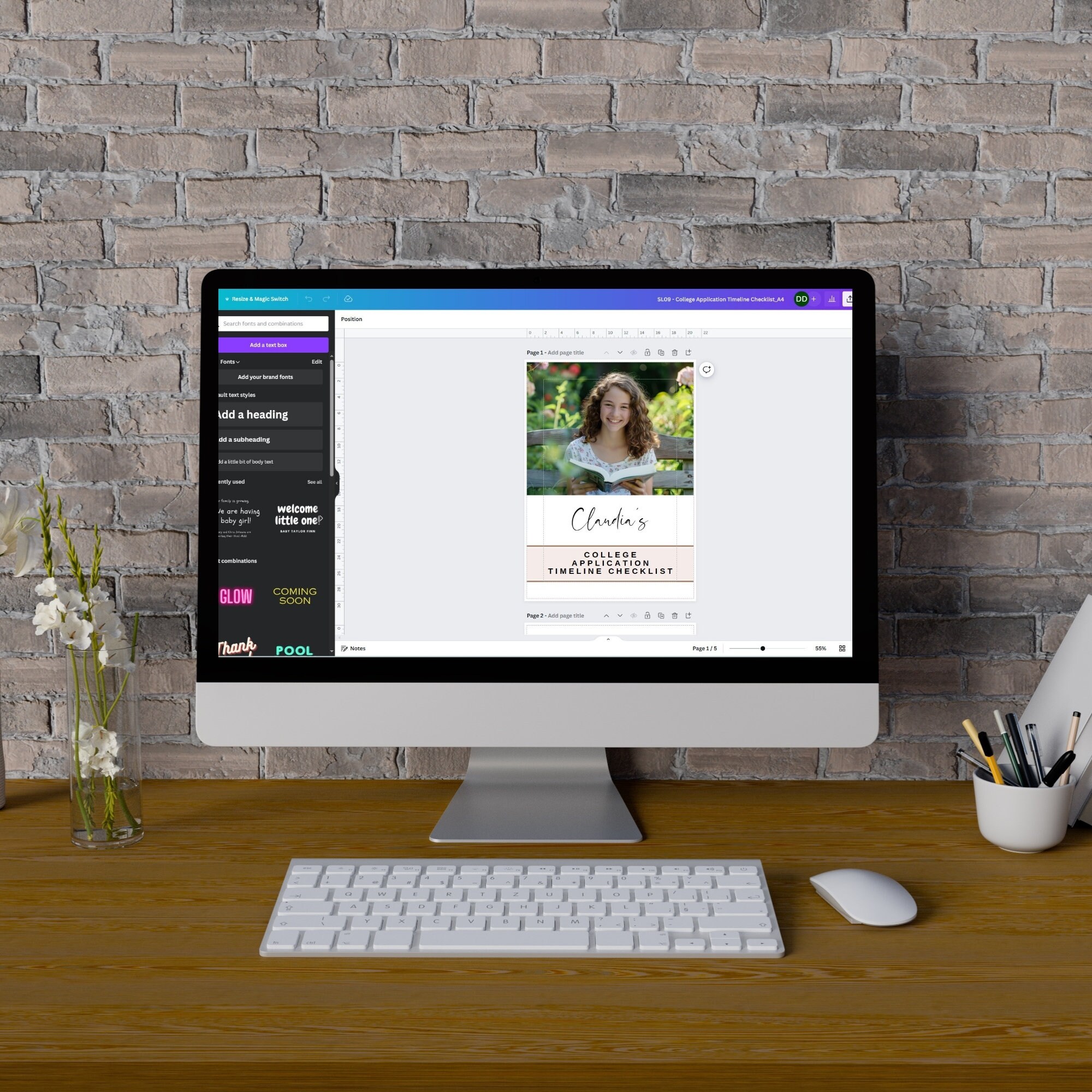 College Application Timeline Checklist Template, Teen Visual ...