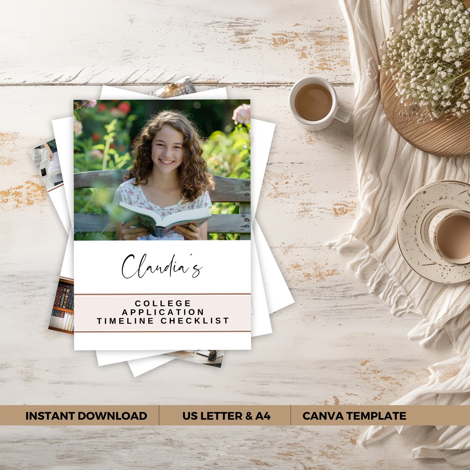 College Application Timeline Checklist Template, Teen Visual ...