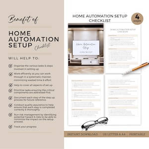 Home Automation Setup Checklist, Family House Security Checklist, Smart ...