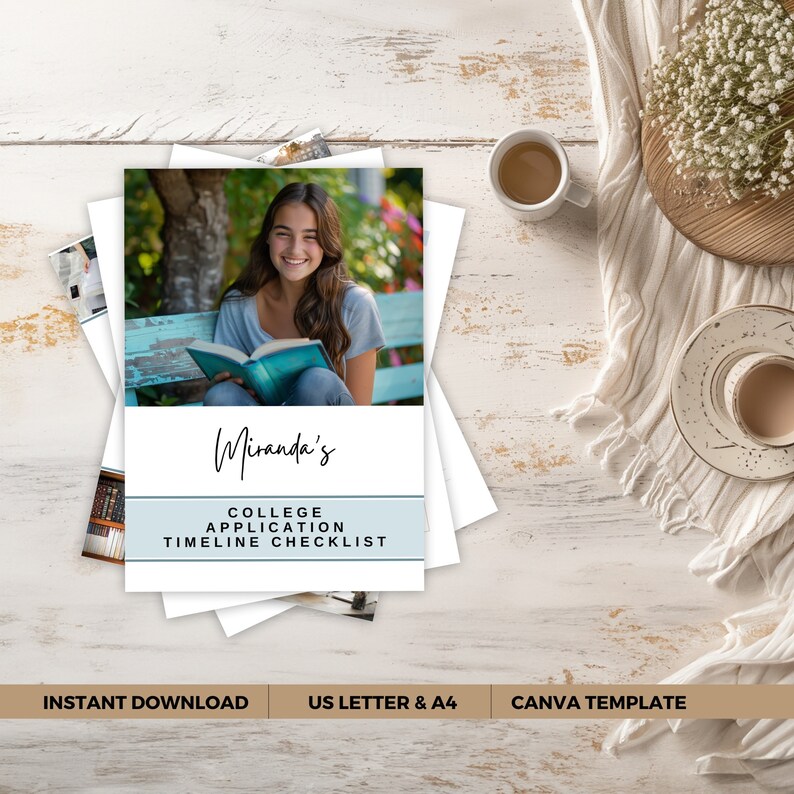 College Application Timeline Checklist Template, Teen Visual ...