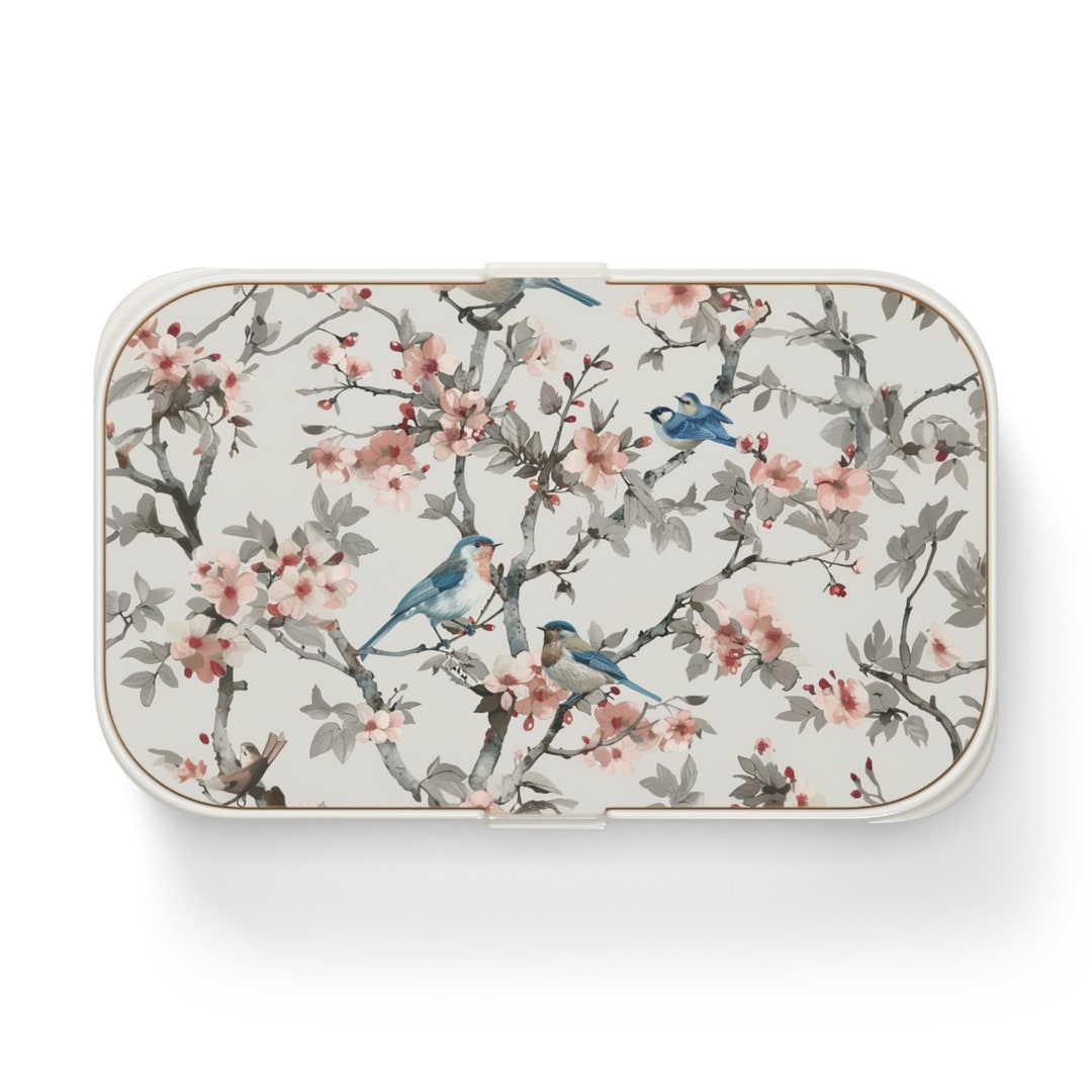 Bento Box Bluebirds and Cherry Blossoms Adorable Lunch Box Gift for ...