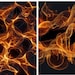 Orange - Realistic Fire Pattern - Seamless, Background, Digital Image ...