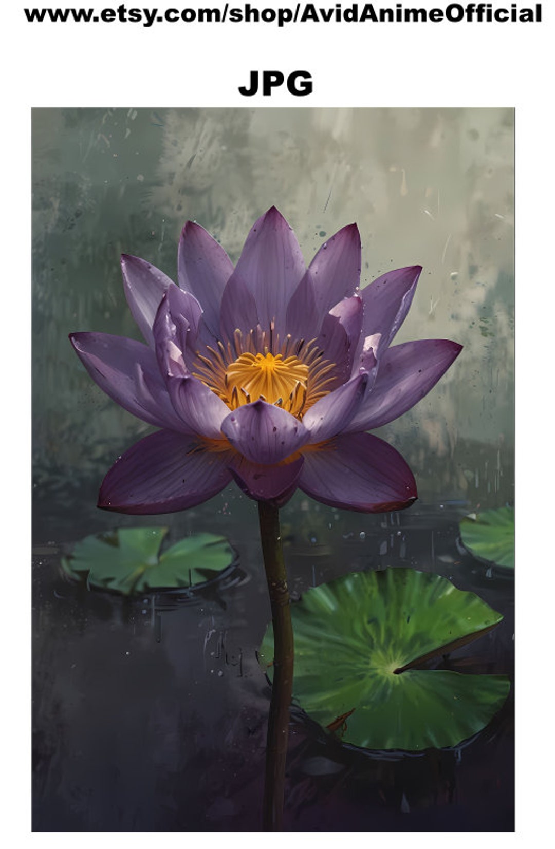 Watercolor Lotus Flower - 3D Illustration - Printable, Wallpaper ...