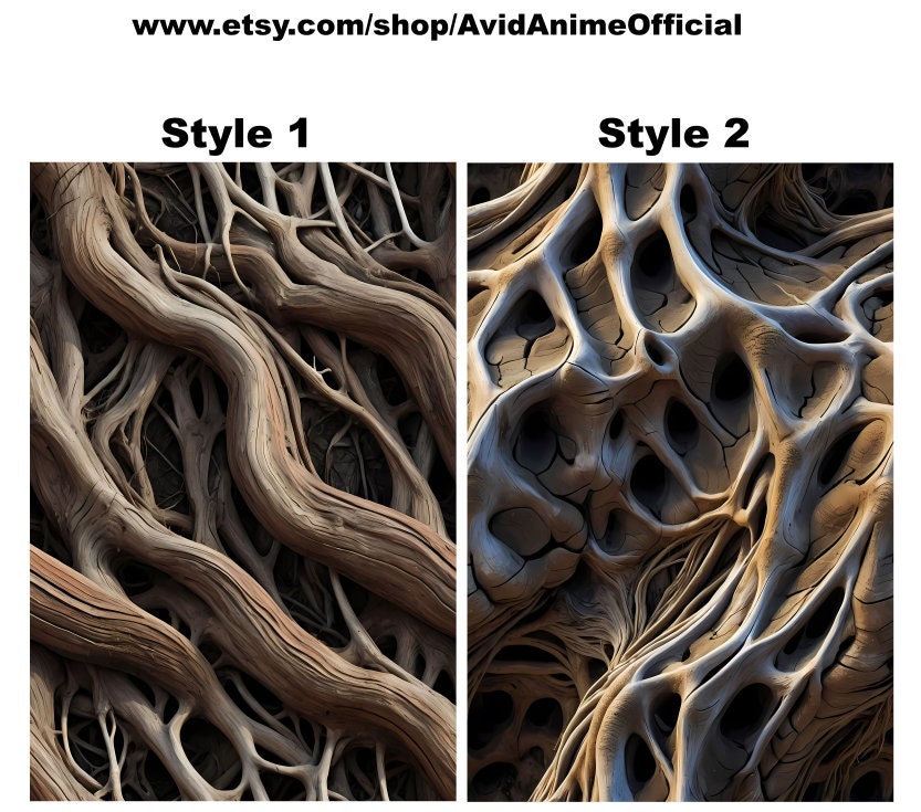 Roots Pattern Realistic Seamless, Background, Digital Image, Commercial ...