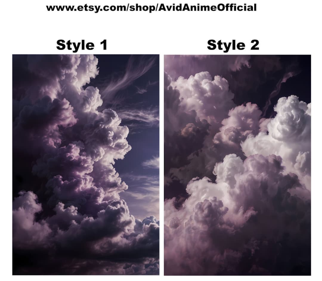 Deep Purple - Cloud Pattern - Background, Digital Image, Commercial Use ...
