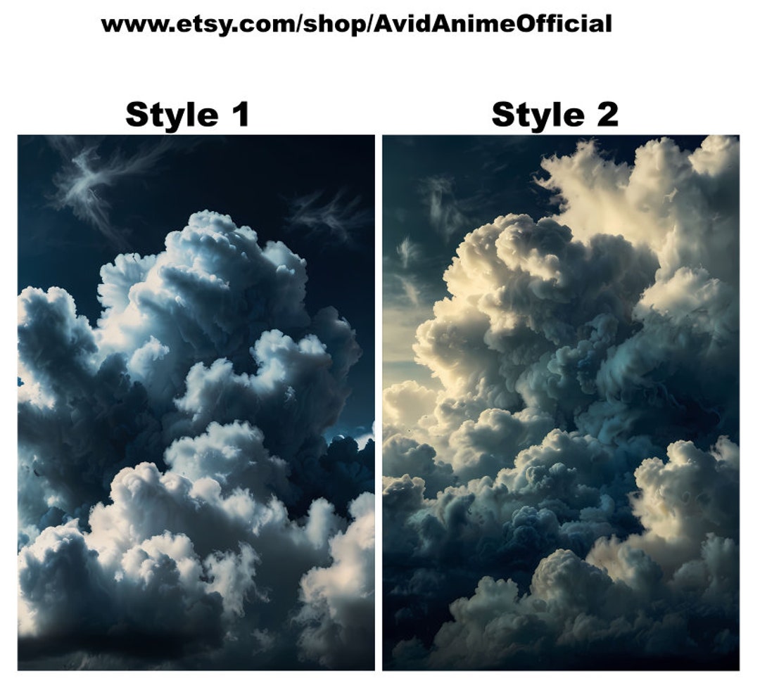 Deep Blue - Cloud Pattern - Background, Digital Image, Commercial Use, Instant Download, 300 DPI ...