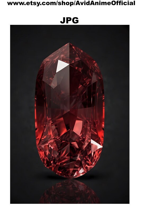 Ruby Image 3D Illustration Printable, Wallpaper, Digital Image ...