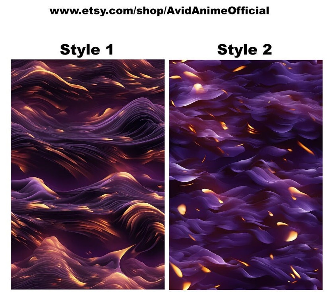Purple - Realistic Fire and Wax Pattern - Seamless, Background, Digital ...