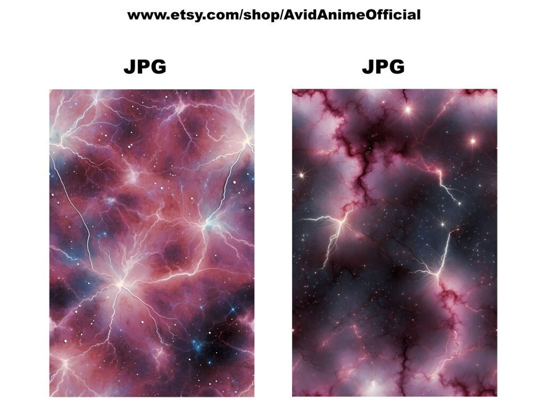 Black + Pink Special - Lightning Galaxy Pattern - Seamless, Background ...
