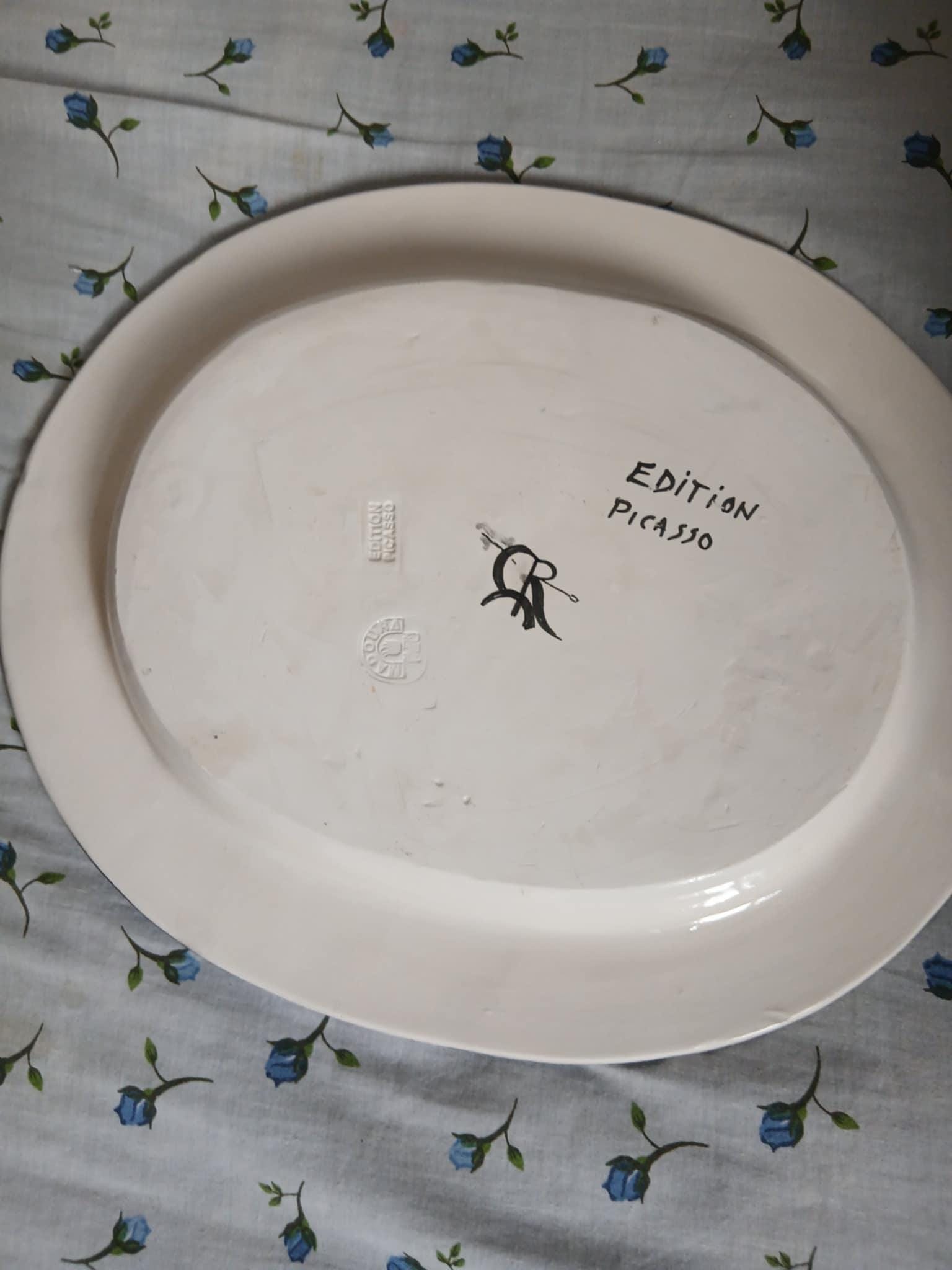 Pablo Picasso Ceramic Bull Plate (1881-1973) - Etsy