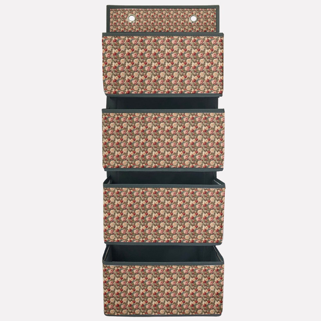 Rustic Roses 4-tier Hanging Shelf Wall Closet Storage Organizer Bags - Etsy