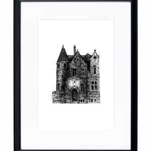 St Andrew's Holborn, London Illustration Giclee Print A4 Size - Hand ...