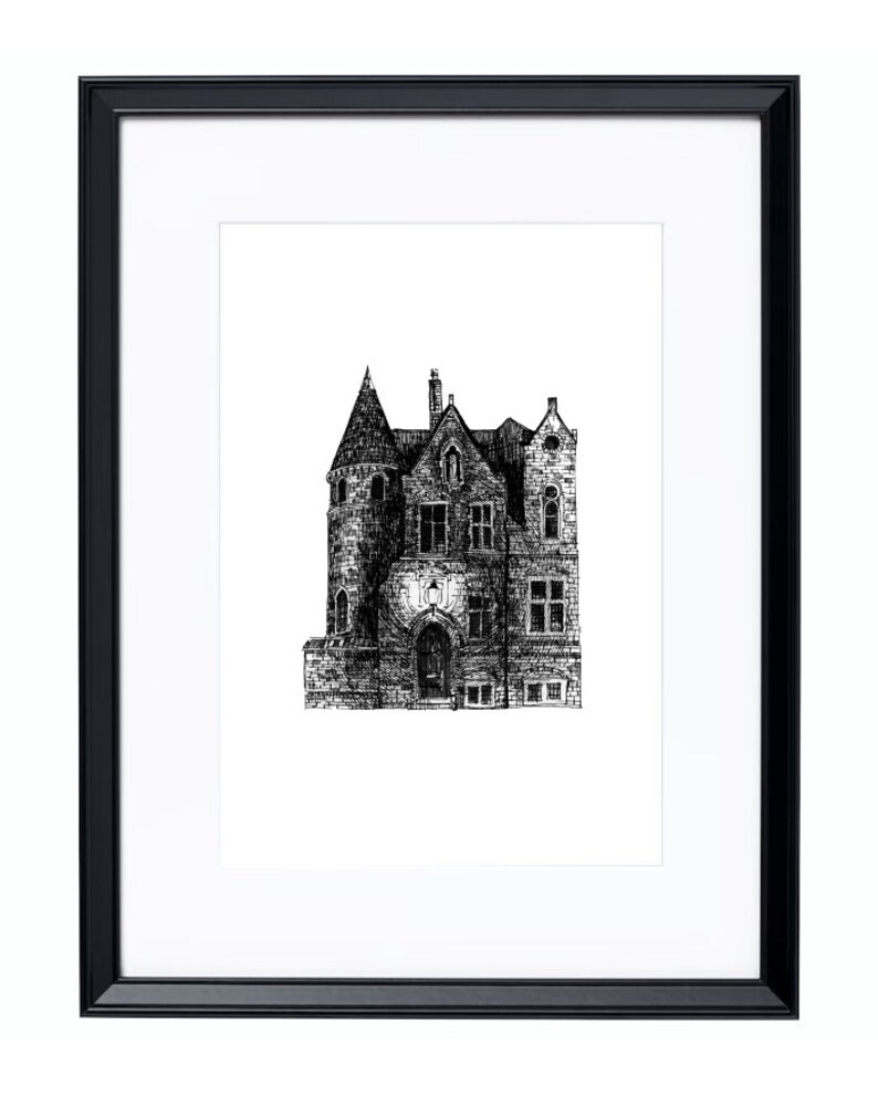 St Andrew's Holborn, London Illustration Giclee Print A4 Size - Hand ...