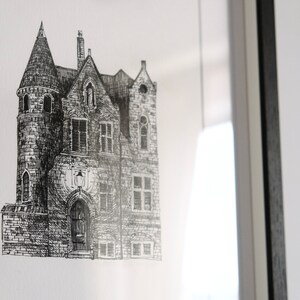 St Andrew's Holborn, London Illustration Giclee Print A4 Size - Hand ...