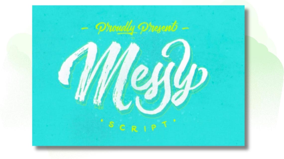 Messy Script Font, Calligraphy Font, Wedding Font, Modern Font, Display ...
