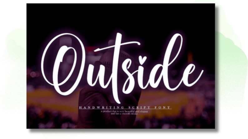 Outside Font, Vintage Font, Calligraphy Font, Handwritten Font, Retro ...