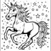 Fanciful Unicorn Coloring Pages, Magical, Kids and Adult Coloring - Etsy