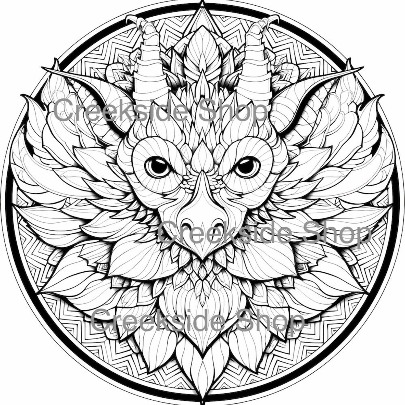 Mythical Creatures Coloring Pages, Griffins, Phoenix, Loch Ness ...