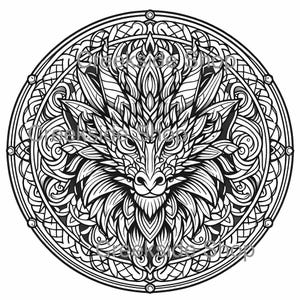 Mythical Creatures Coloring Pages, Griffins, Phoenix, Loch Ness ...