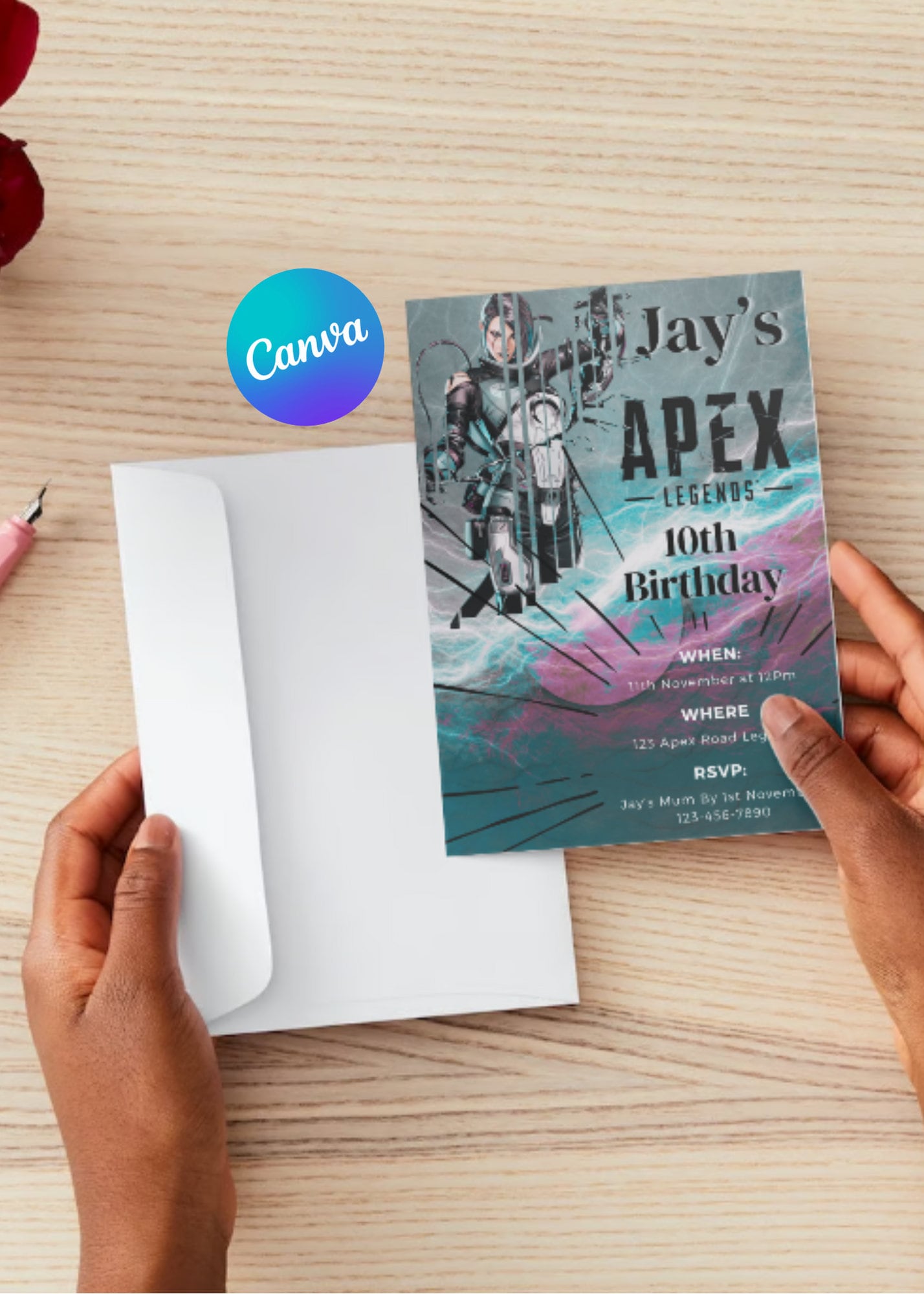 EDITABLE DIGITAL INVITATION Apex Legends - Etsy