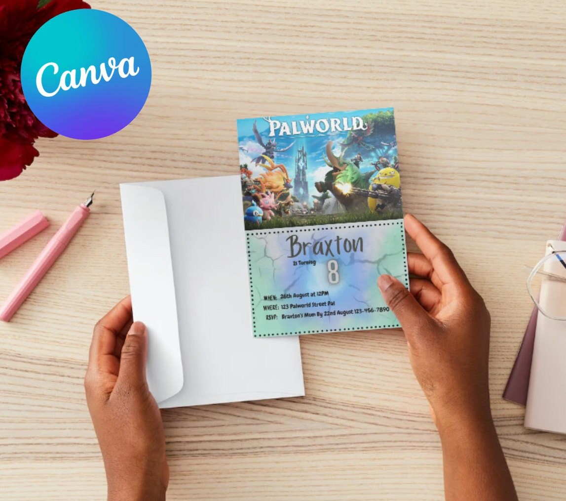 Palworld Invitation DIGITAL DOWNLOAD!!!! - Etsy