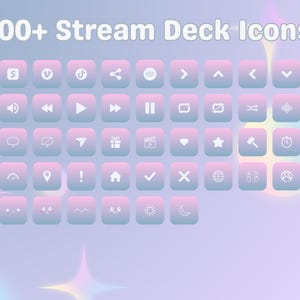 Cute Dreamy Stream Deck Icons Set| 100+ Icon Pack for El Gato Stream ...