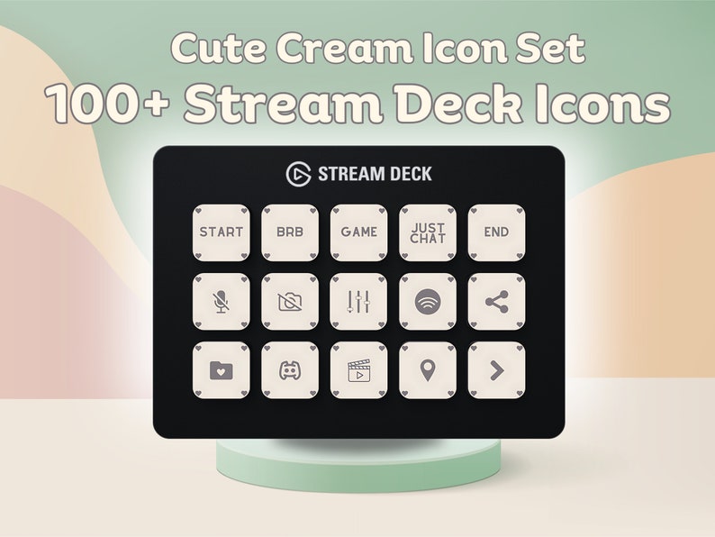 Minimalist Cute Stream Deck Icons Set| 100+ Icon Pack for El Gato ...